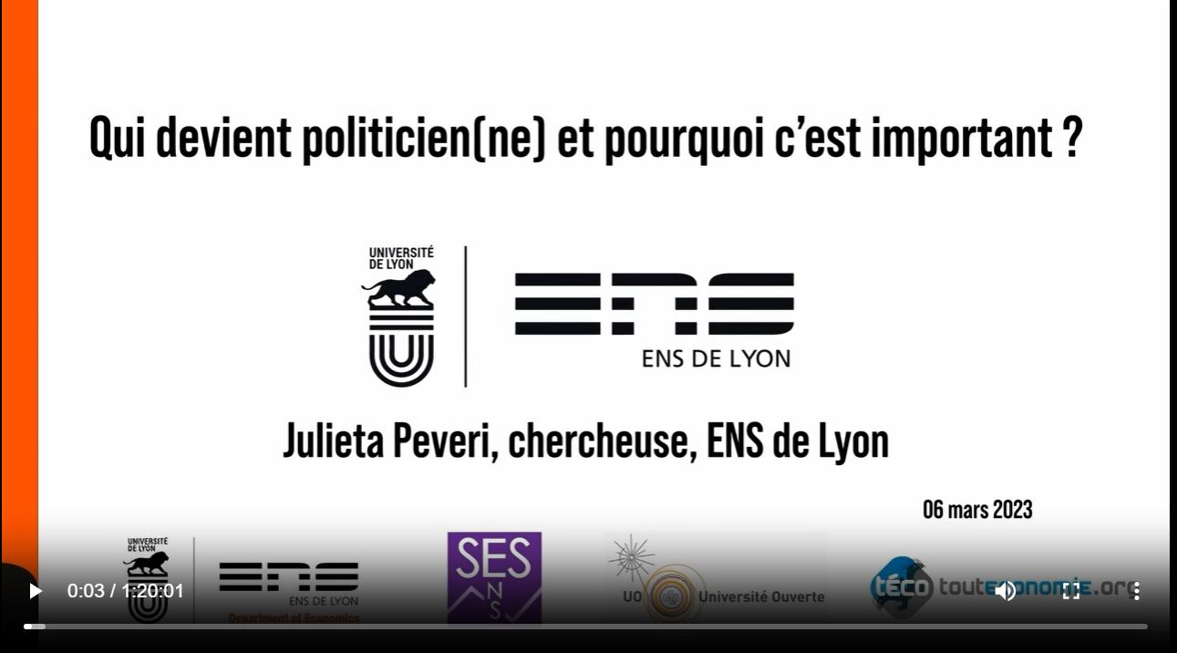 Qui devient politicien(ne) et pourquoi est-ce important? — Sciences ...